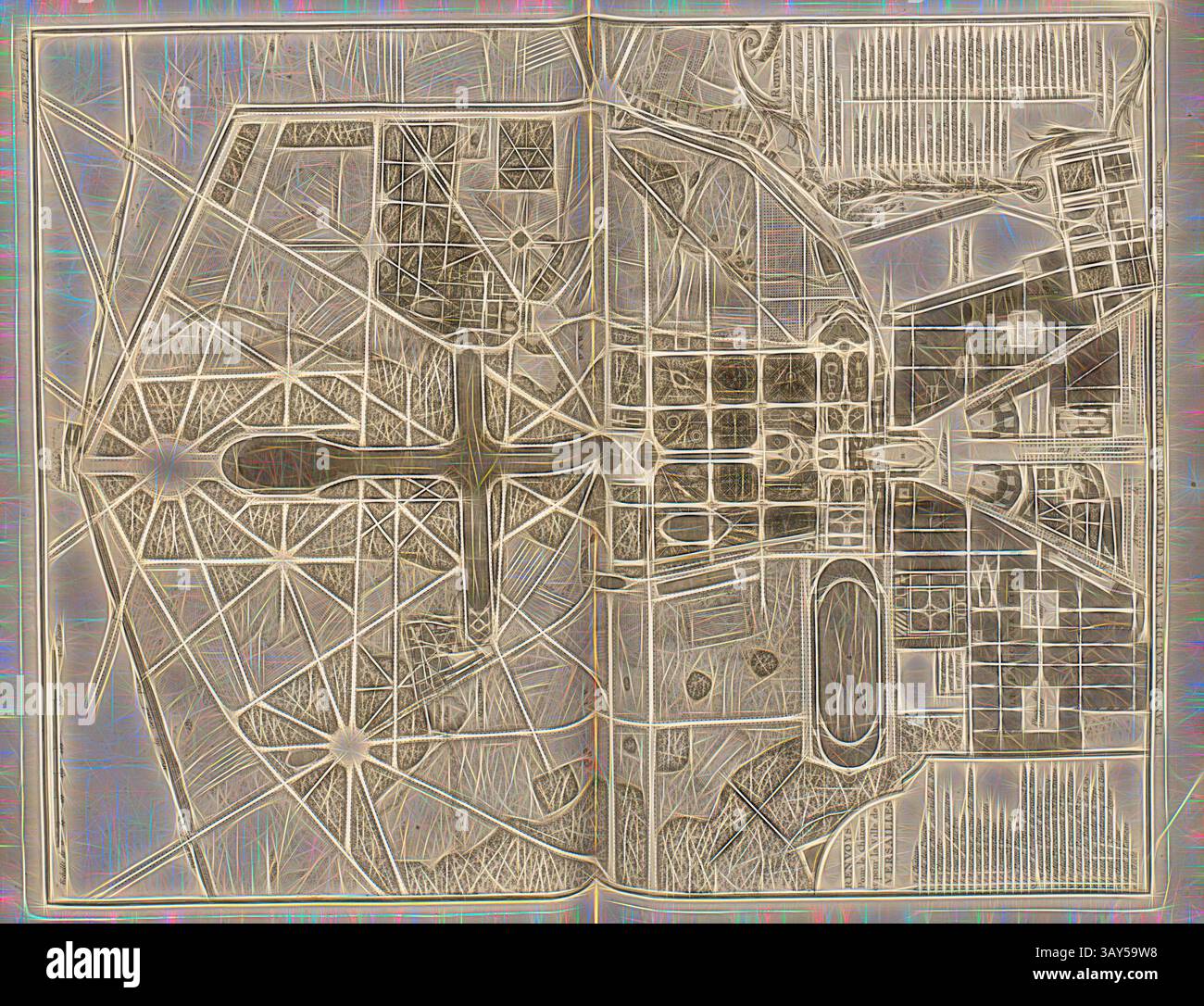 Versailles castle map hi-res stock photography and images - Alamy
