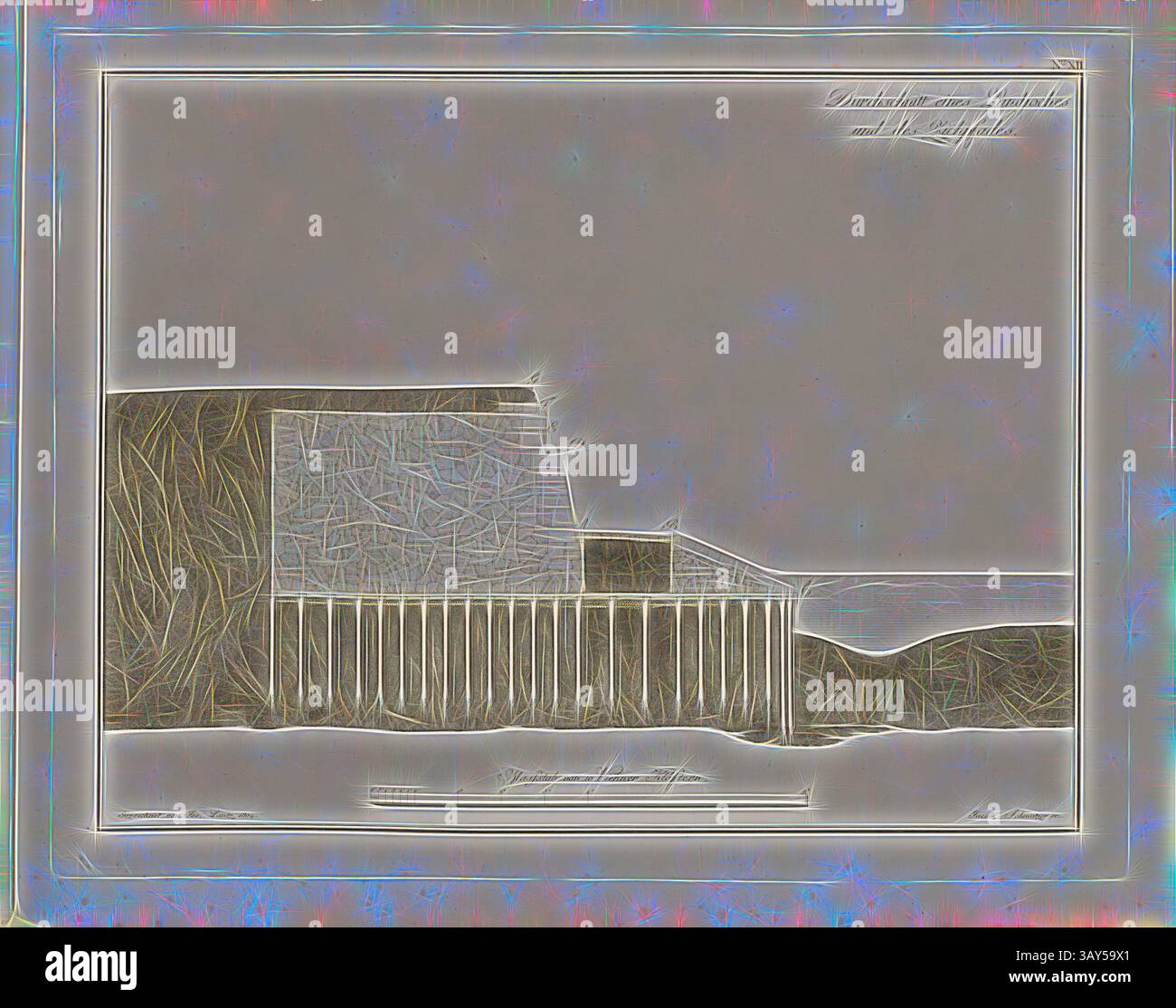 A detailed architectural profile showcasing a coastal structure ...