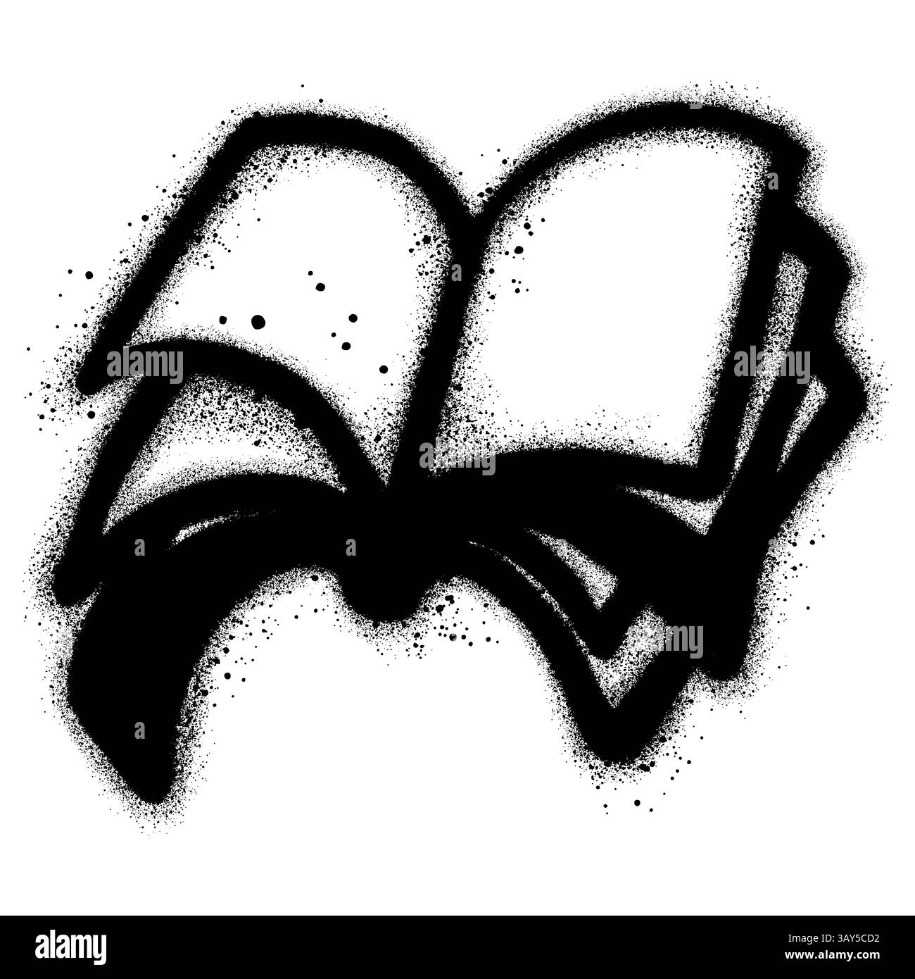 Book graffiti with black spray paint. vector illustration Stock Vector ...