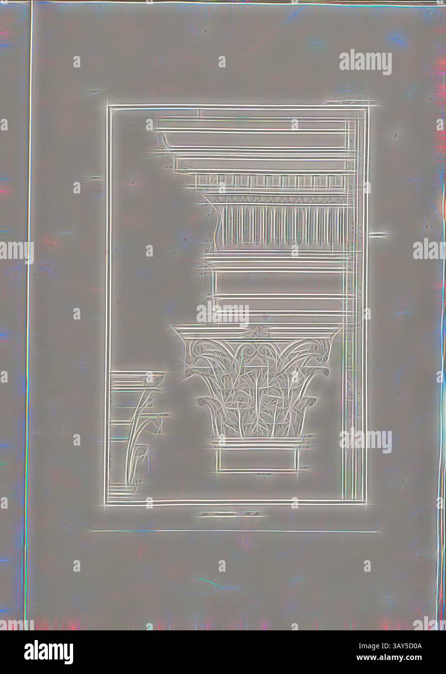 An artistic representation of architectural details showcasing ...