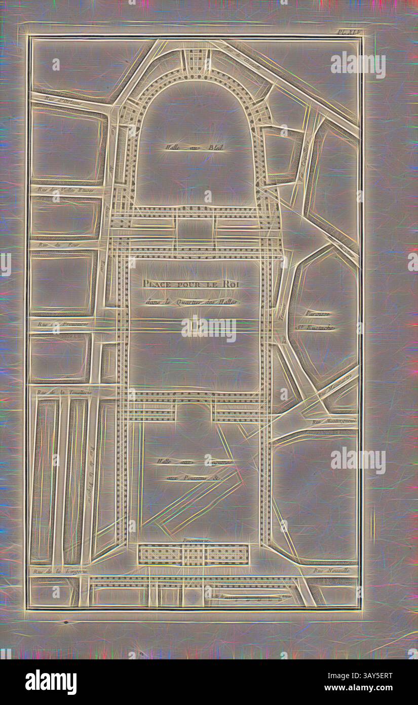 A detailed architectural plan showcasing a large open space designed ...