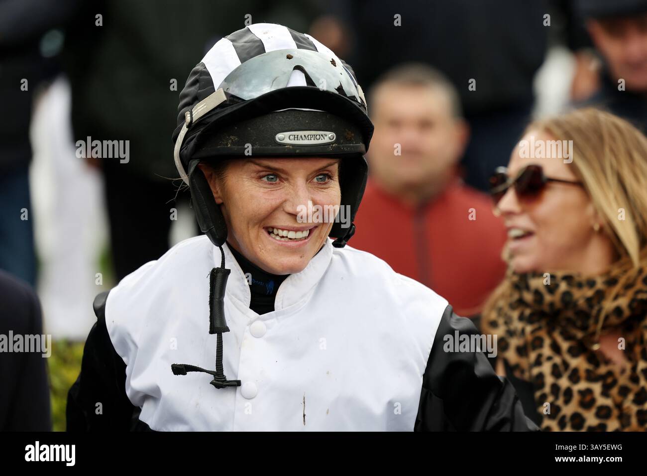 Jockey Maxine O'Sullivan after winning the Fairyhouse Racecourse Ladies ...