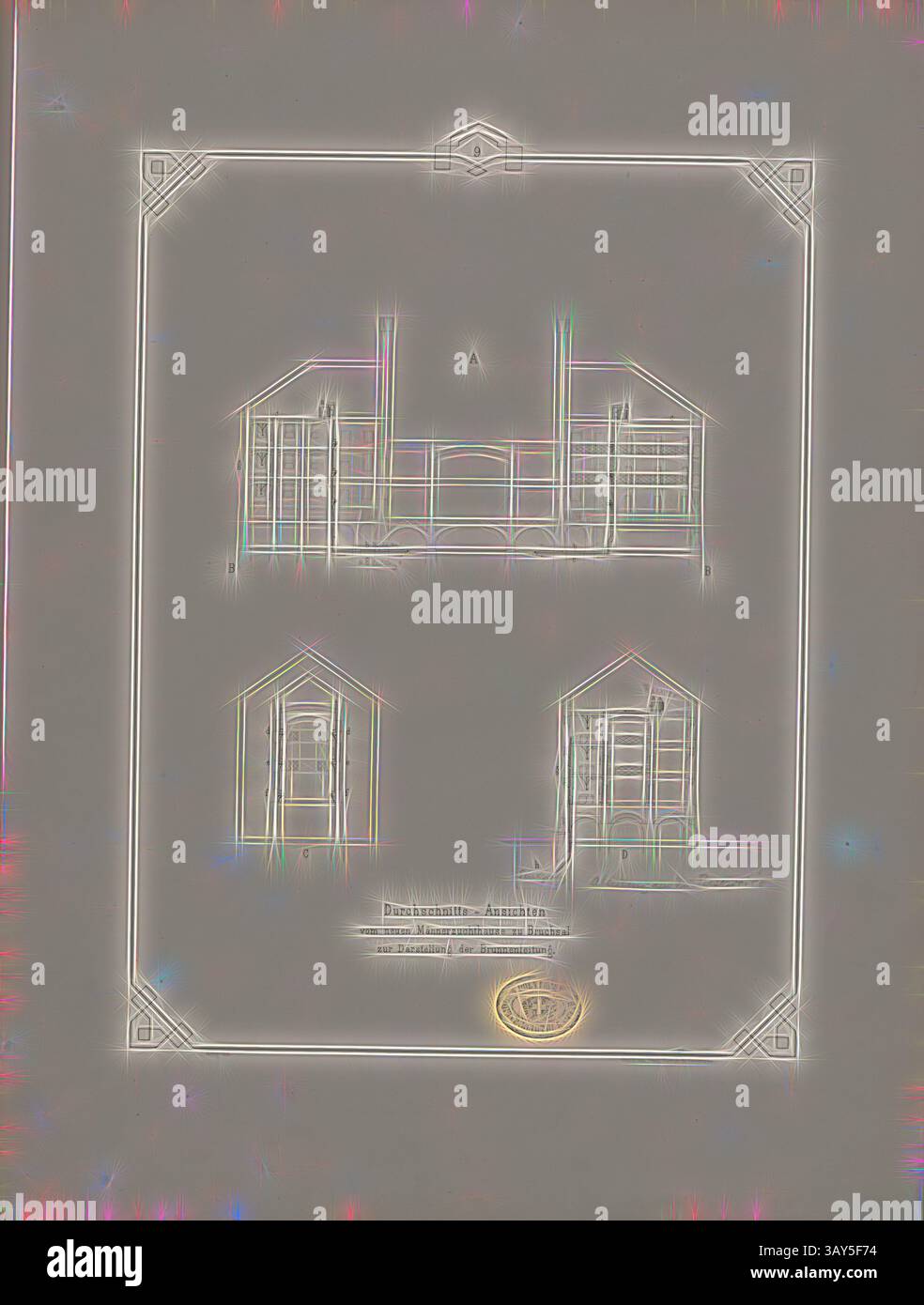 Blueprints showcasing architectural designs of a structure, featuring ...