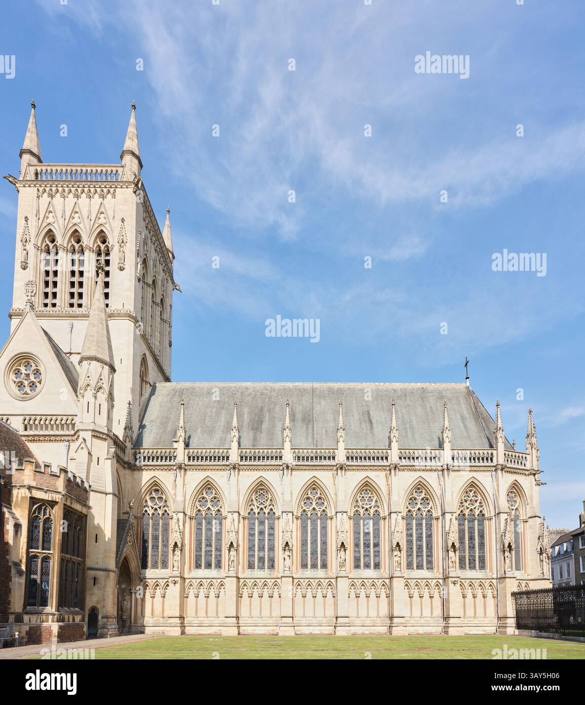 Christian chapel at St John's College, University of Cambridge, England ...
