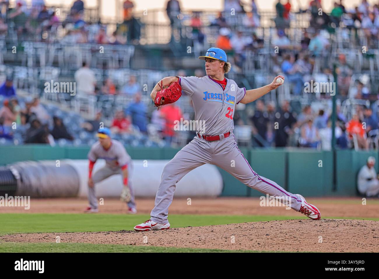 Greensboro, NC: Jersey Shore BlueClaws pitcher Mavis Graves (22 ...