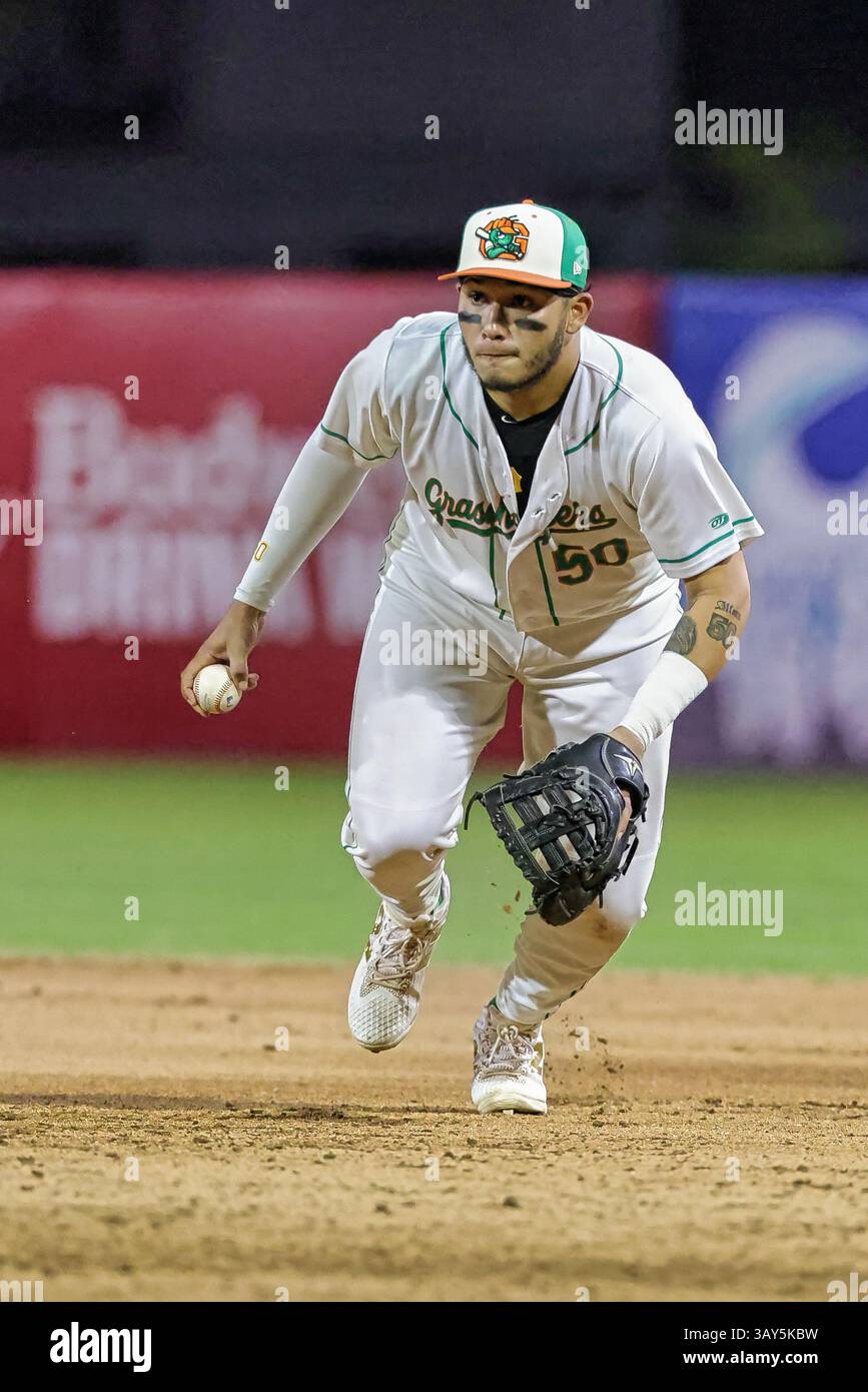 Greensboro, NC: Greensboro Grasshoppers first base Omar Alfonzo (50 ...