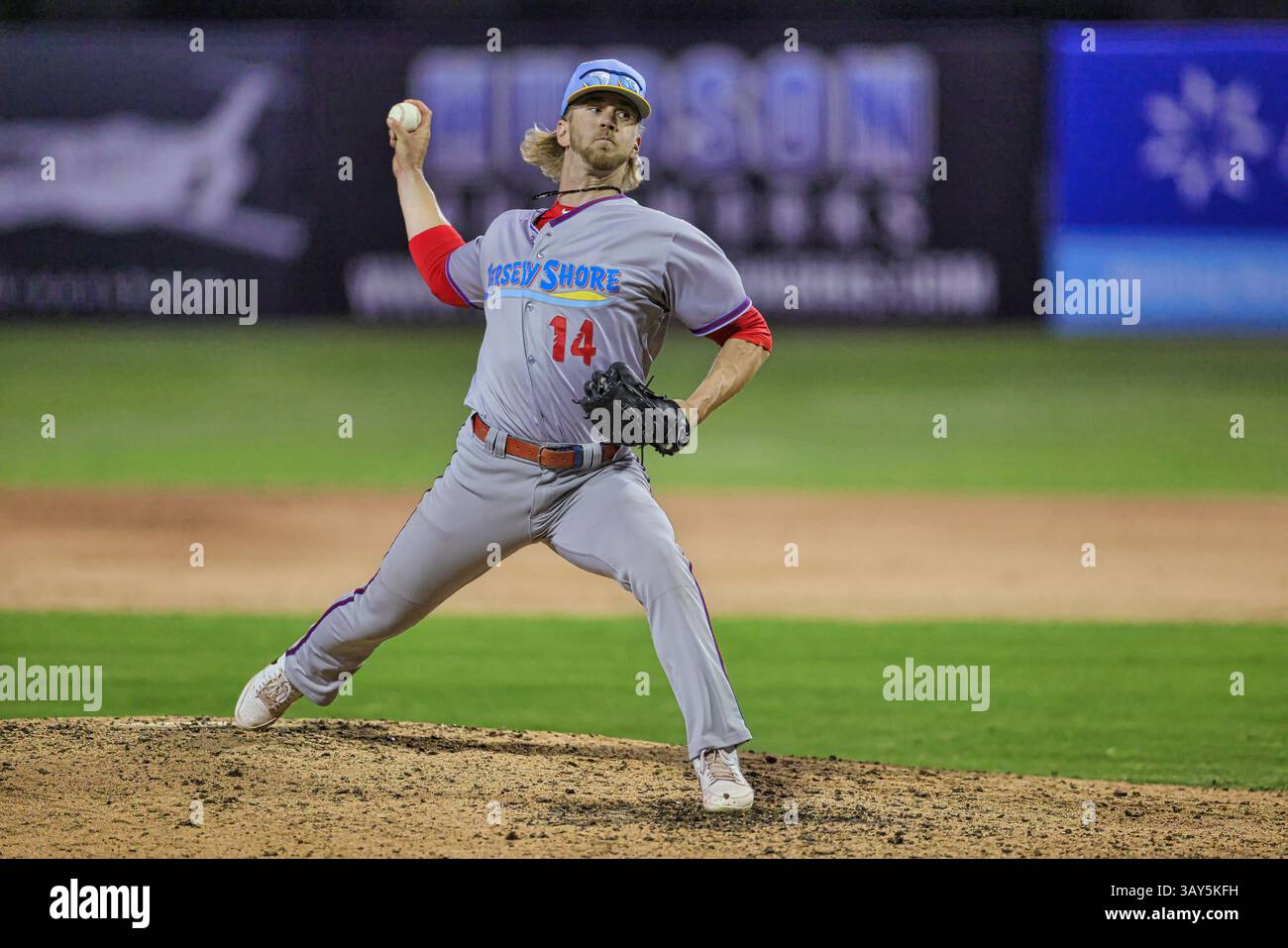 Greensboro, NC: Jersey Shore BlueClaws pitcher Andrew Baker (14 ...