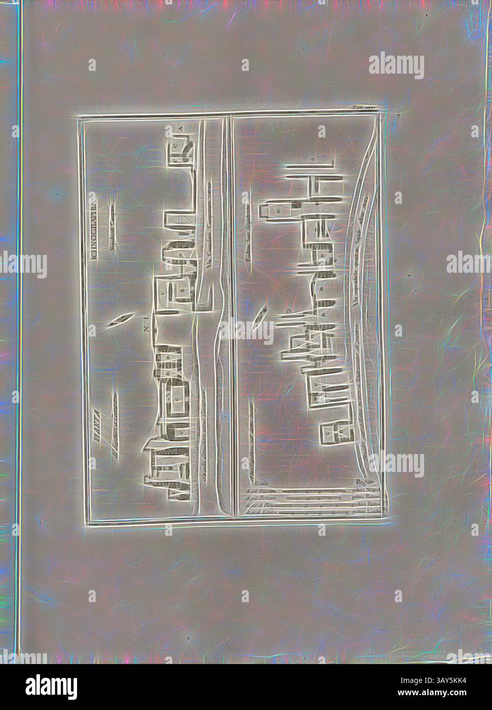 Abstract representation of architectural plans hi-res stock photography ...