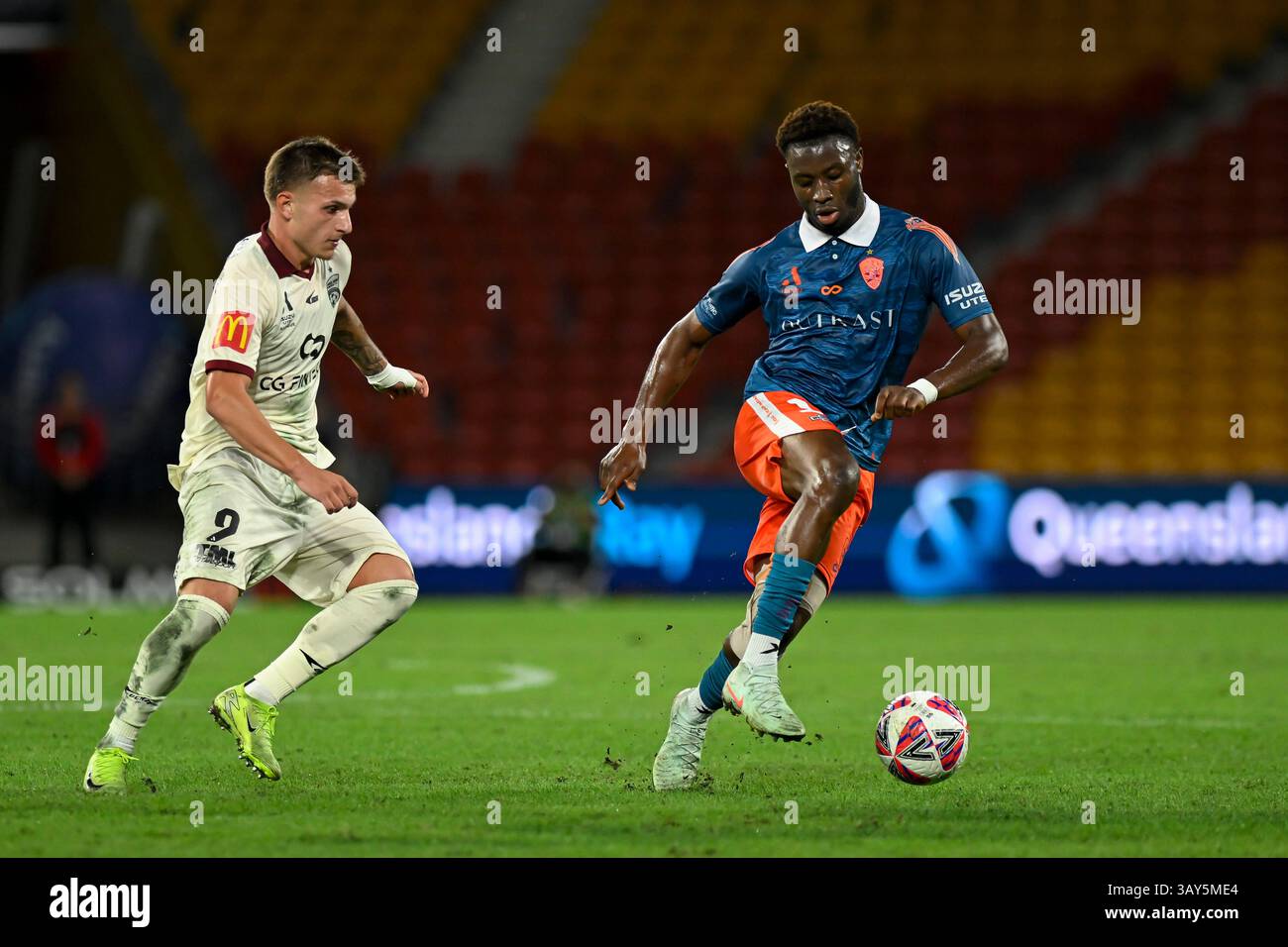 22nd April 2025; Suncorp Stadium, Brisbane, Queensland, Australia: A League Football, Brisbane ...
