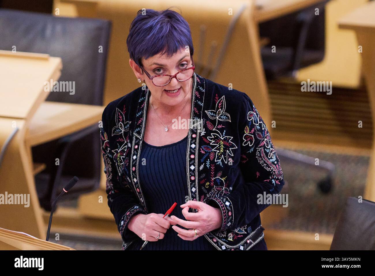 Edinburgh Scotland, UK 22 April 2025. Cabinet Secretary for Justice and ...