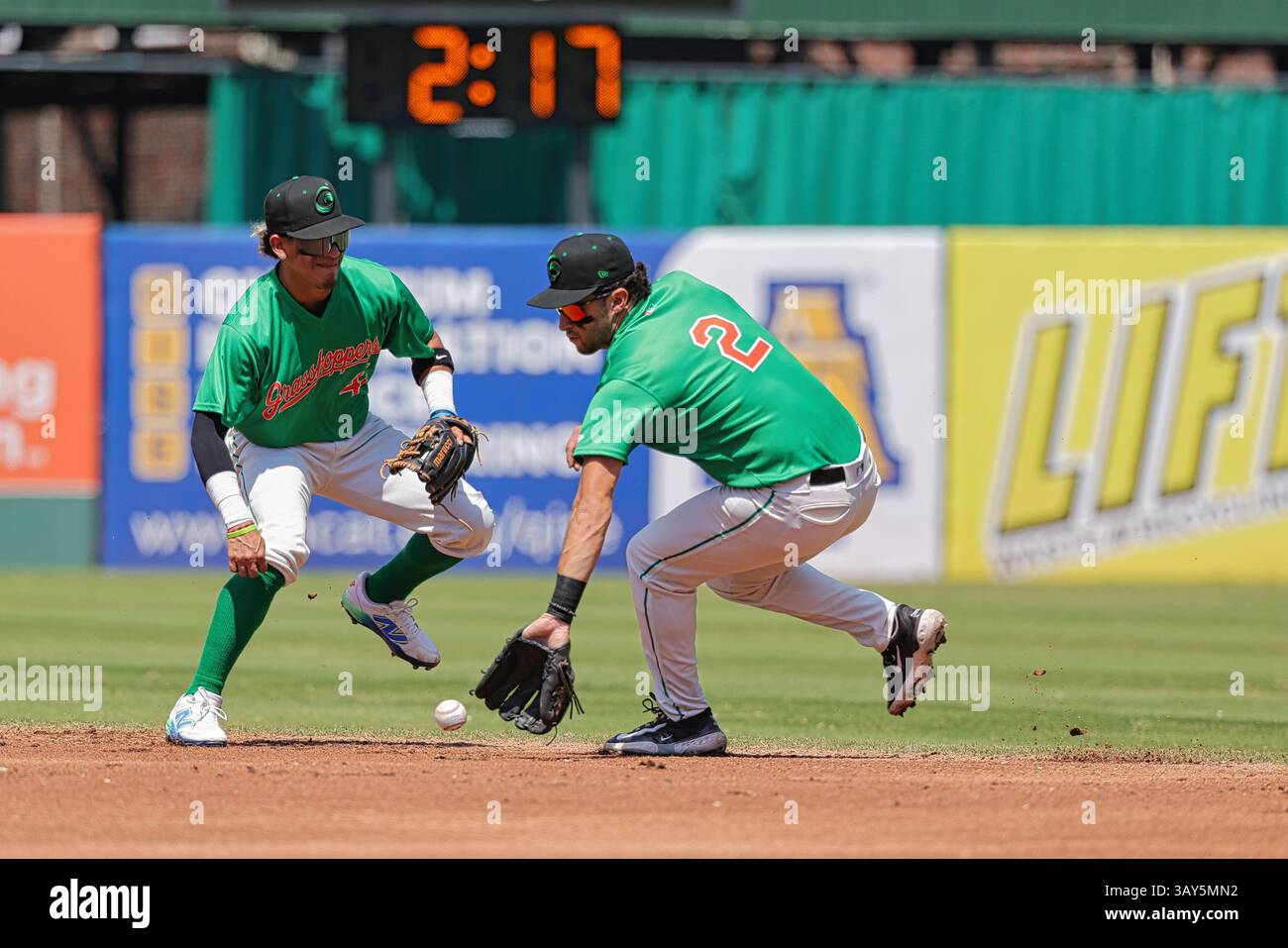 Greensboro, NC: Greensboro Grasshoppers second base Duce Gourson (2 ...
