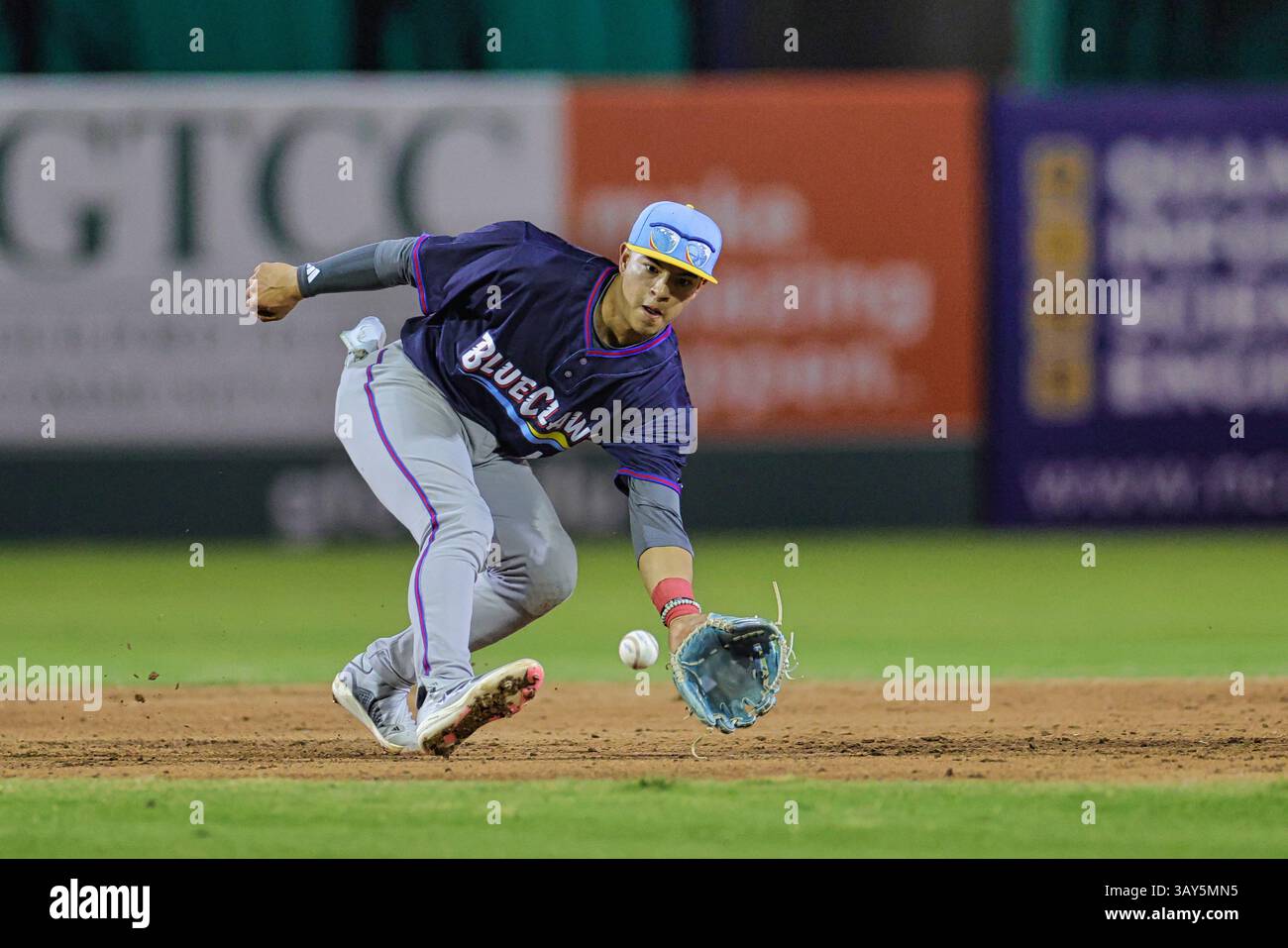 Greensboro, NC: Jersey Shore BlueClaws shortstop Bryan Rincon (4 ...