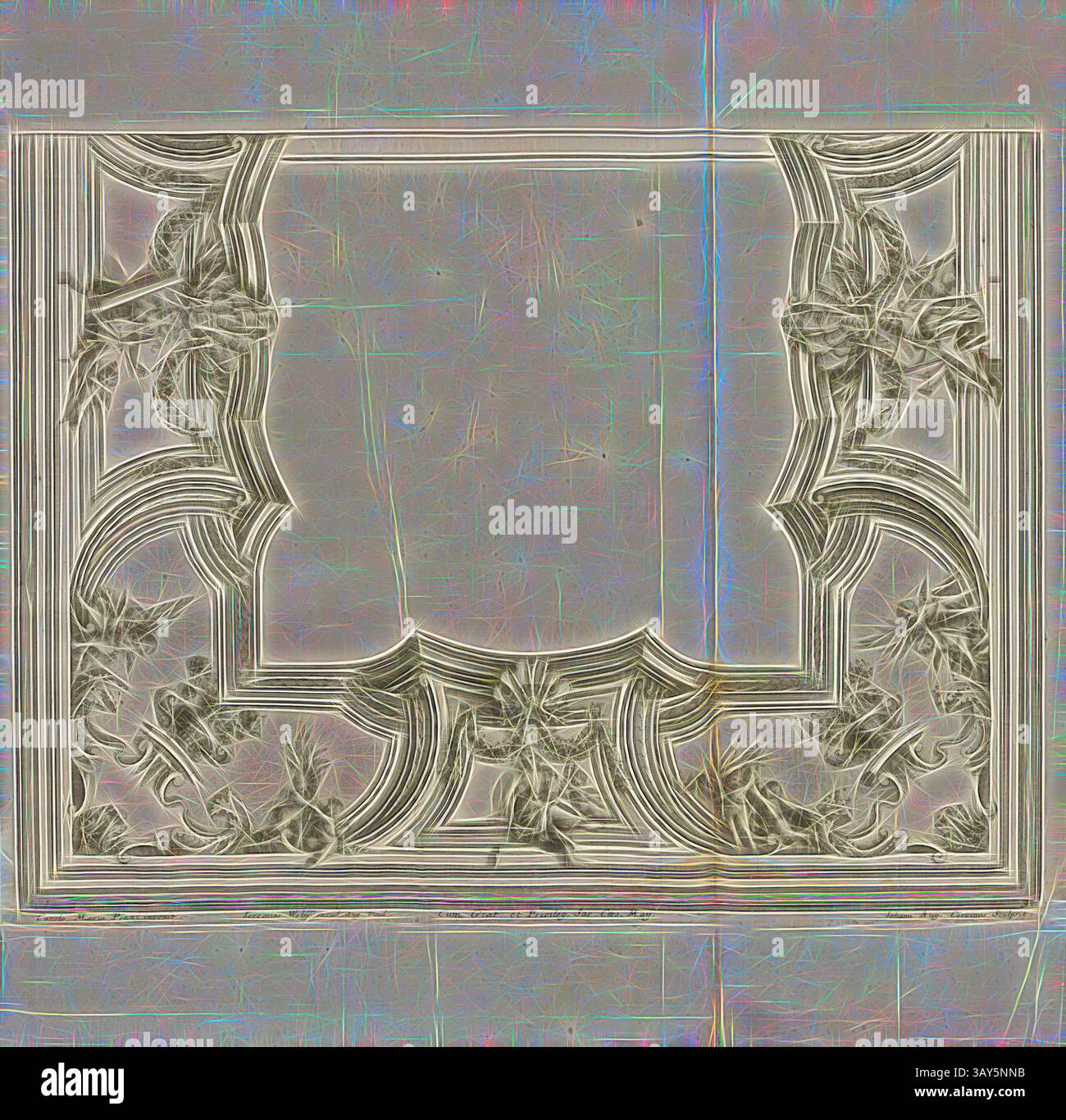 A decorative frame adorned with intricate floral designs, featuring ...