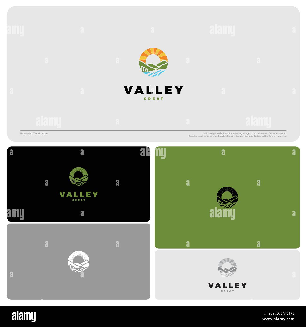 Countryside village mountain valley Cut Out Stock Images & Pictures - Alamy