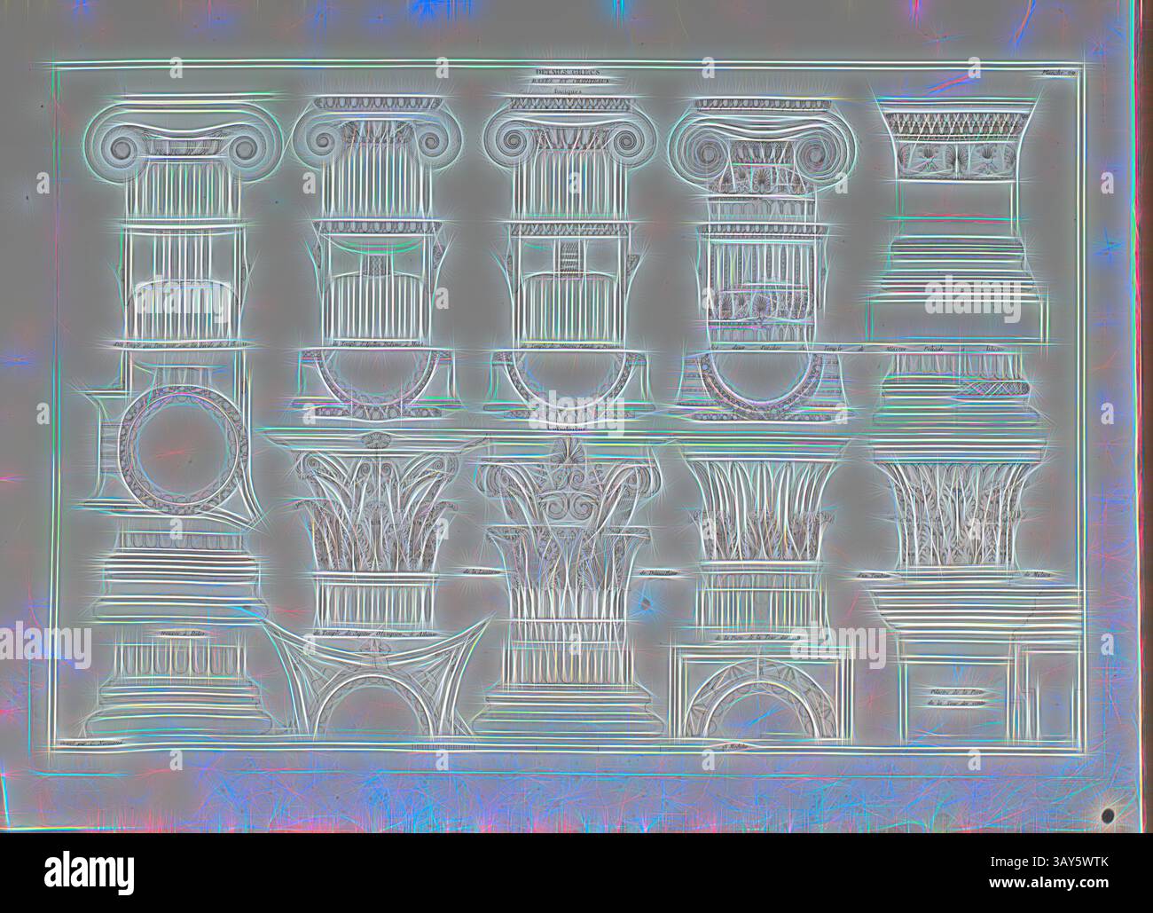 Showcasing various designs of corinthian columns hi-res stock ...