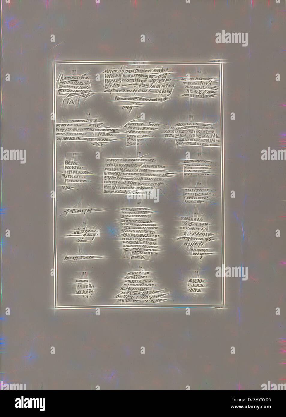 Grid of handwritten notes hi-res stock photography and images - Alamy