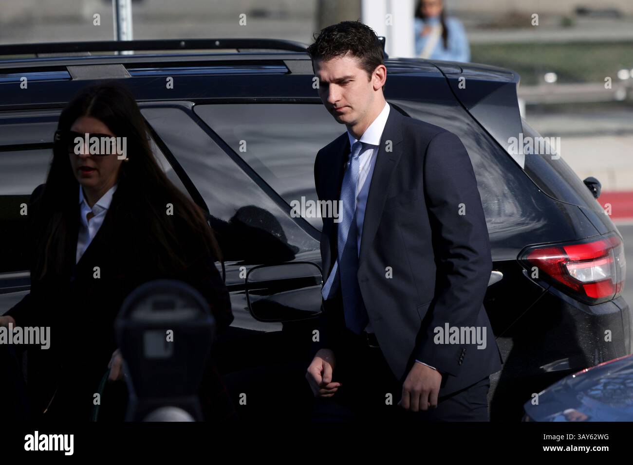 Cal Foote is seen outside the London Courthouse in London, Ontario ...