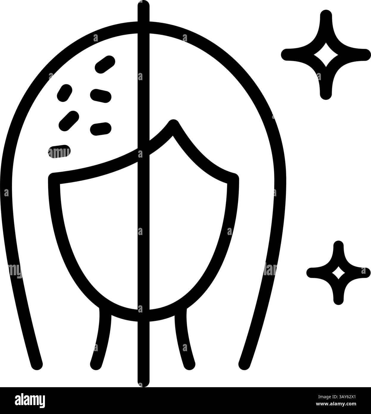 Refreshing Hair Wash Icon. Deep Scalp Cleansing and Hydration. Using ...