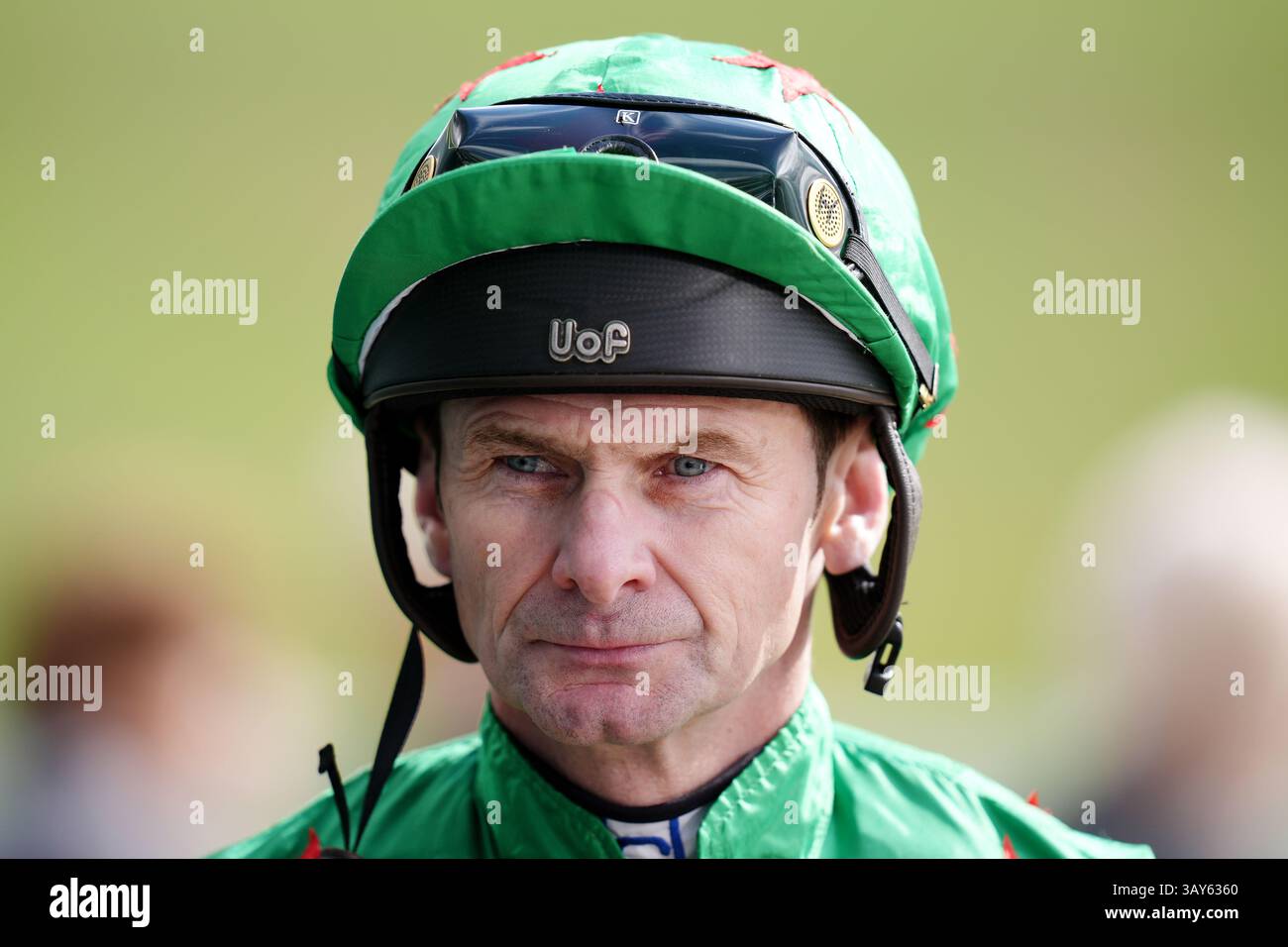 Jockey Robert Havlin during The Spring Meeting at Epsom Downs ...