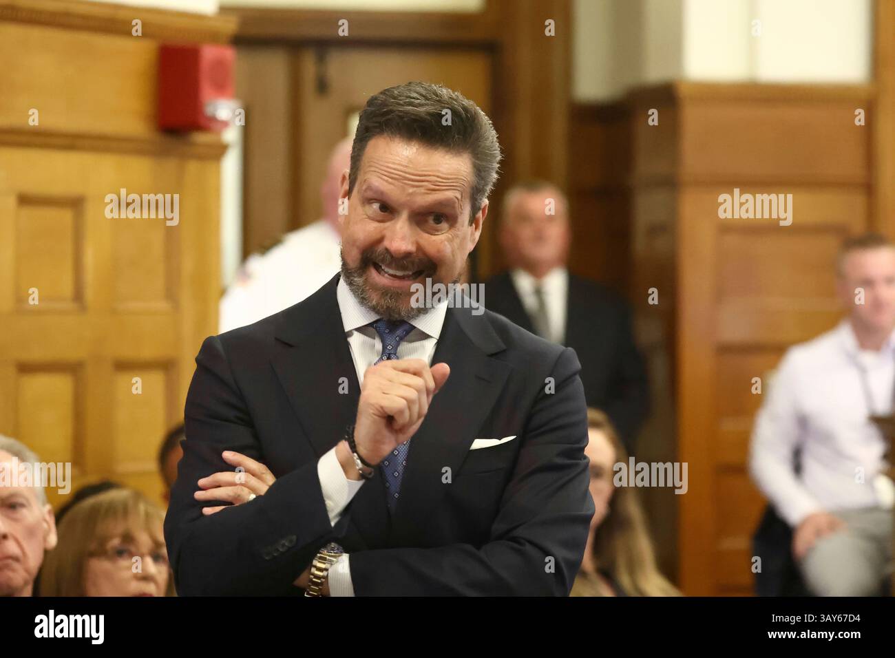 Attorney Alan Jackson gives his opening statement at Karen Read's ...