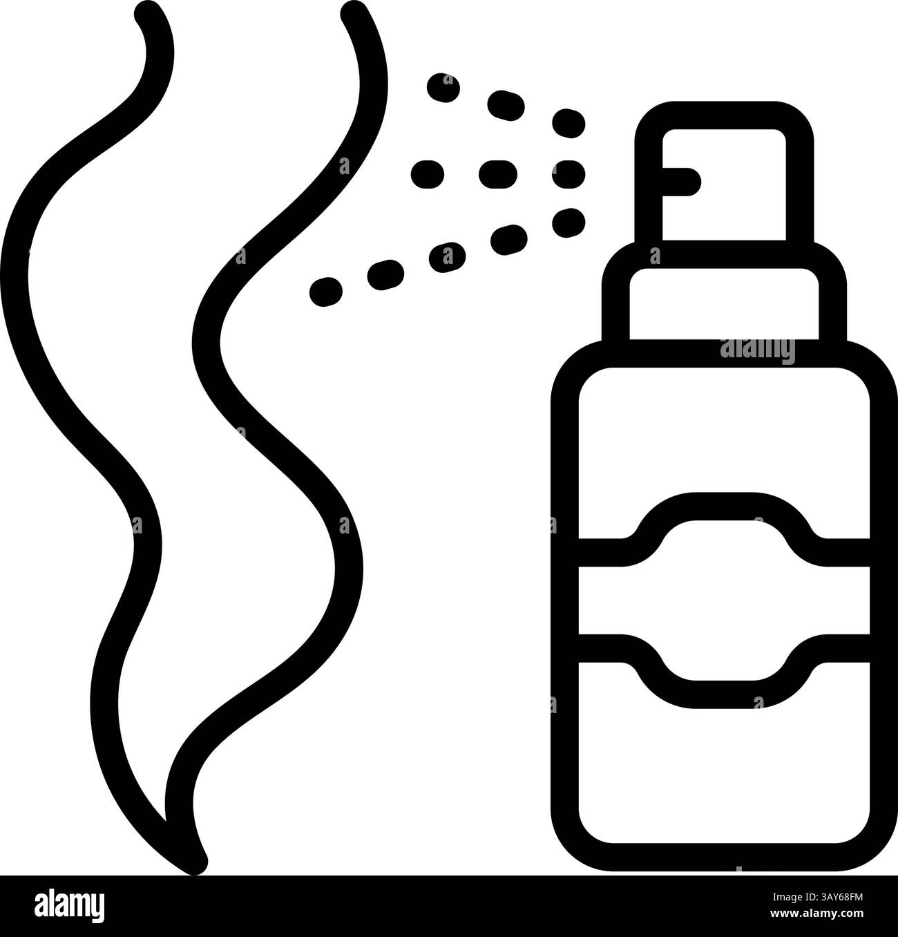 Hair care and treatment line icon of vector woman beauty salon. Dry ...