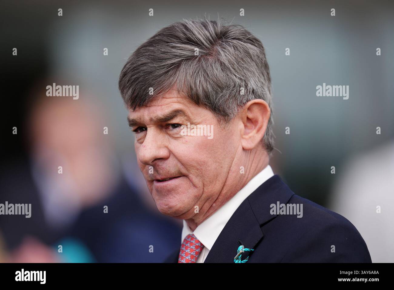 Trainer Simon Crisford during The Spring Meeting at Epsom Downs ...