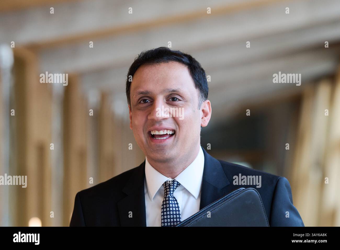 Edinburgh Scotland, UK 22 April 2025. Scottish Labour leader Anas Sarwar MSP at the Scottish ...