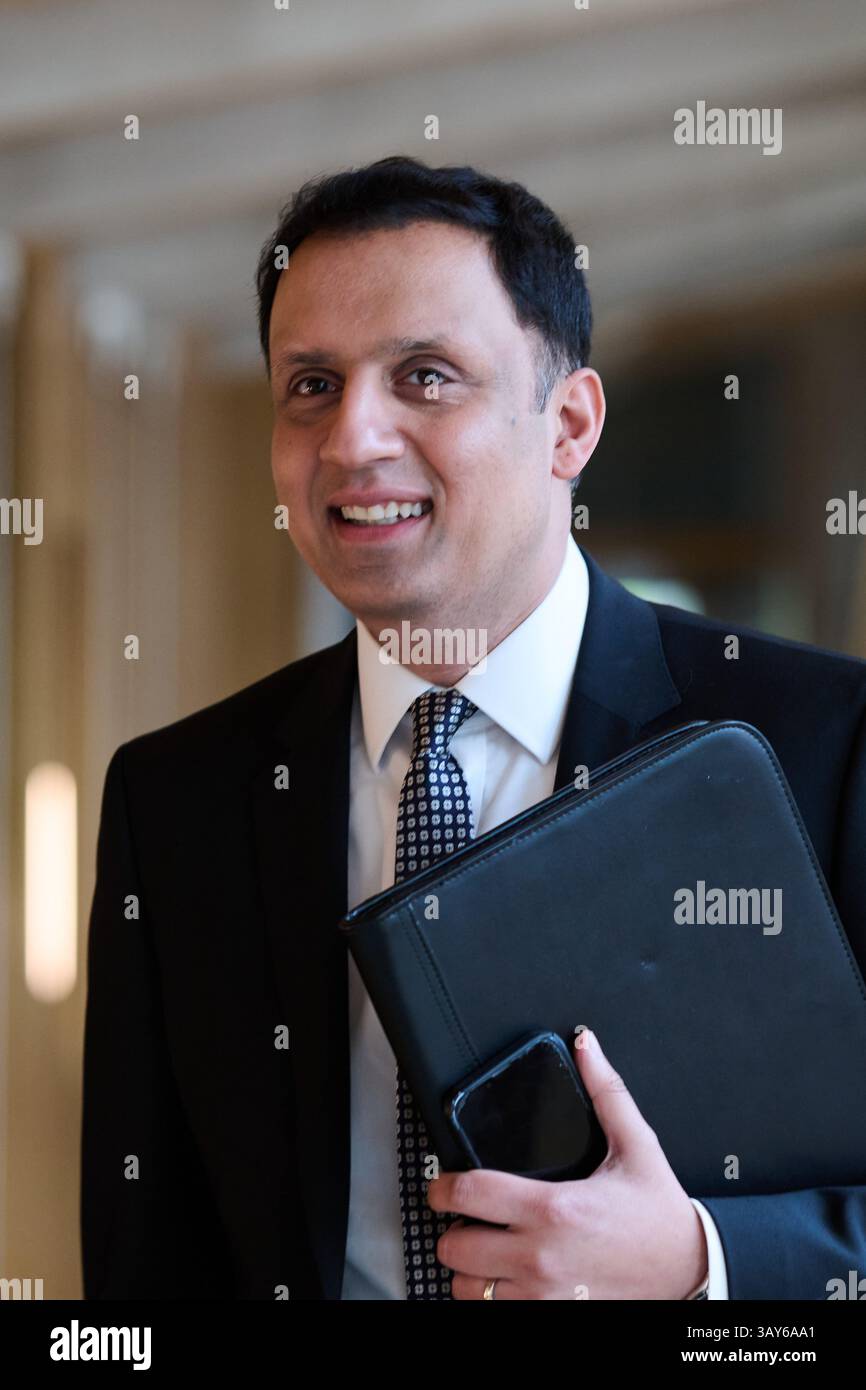 Edinburgh Scotland, UK 22 April 2025. Scottish Labour leader Anas ...