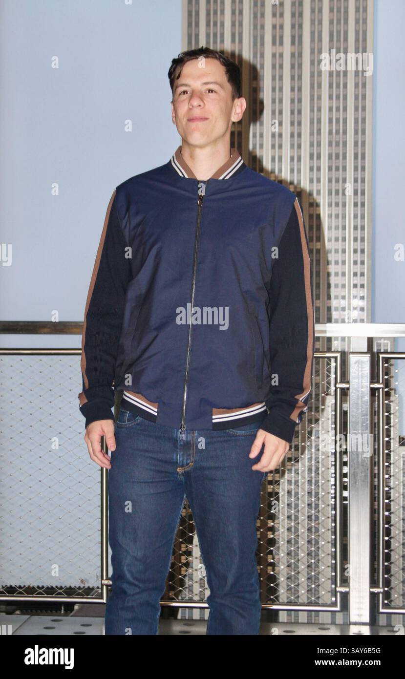 April 22, 2025, New York City, New York: (new) guaynaa visit the empire ...