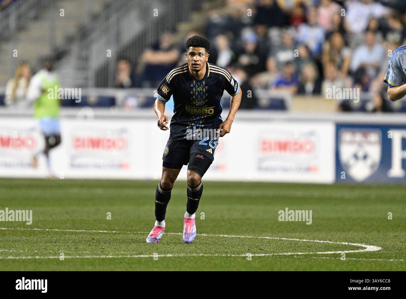 CHESTER, PA - APRIL 19: Philadelphia Union defender Nathan Harriel #26 ...
