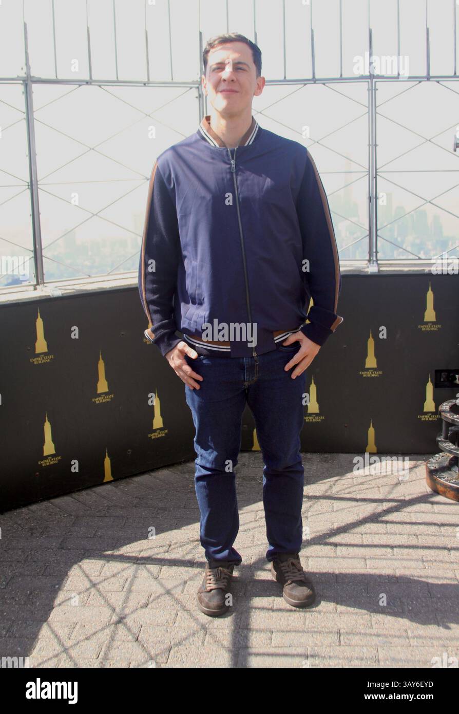 April 22, 2025, New York City, New York: (new) guaynaa visit the empire ...