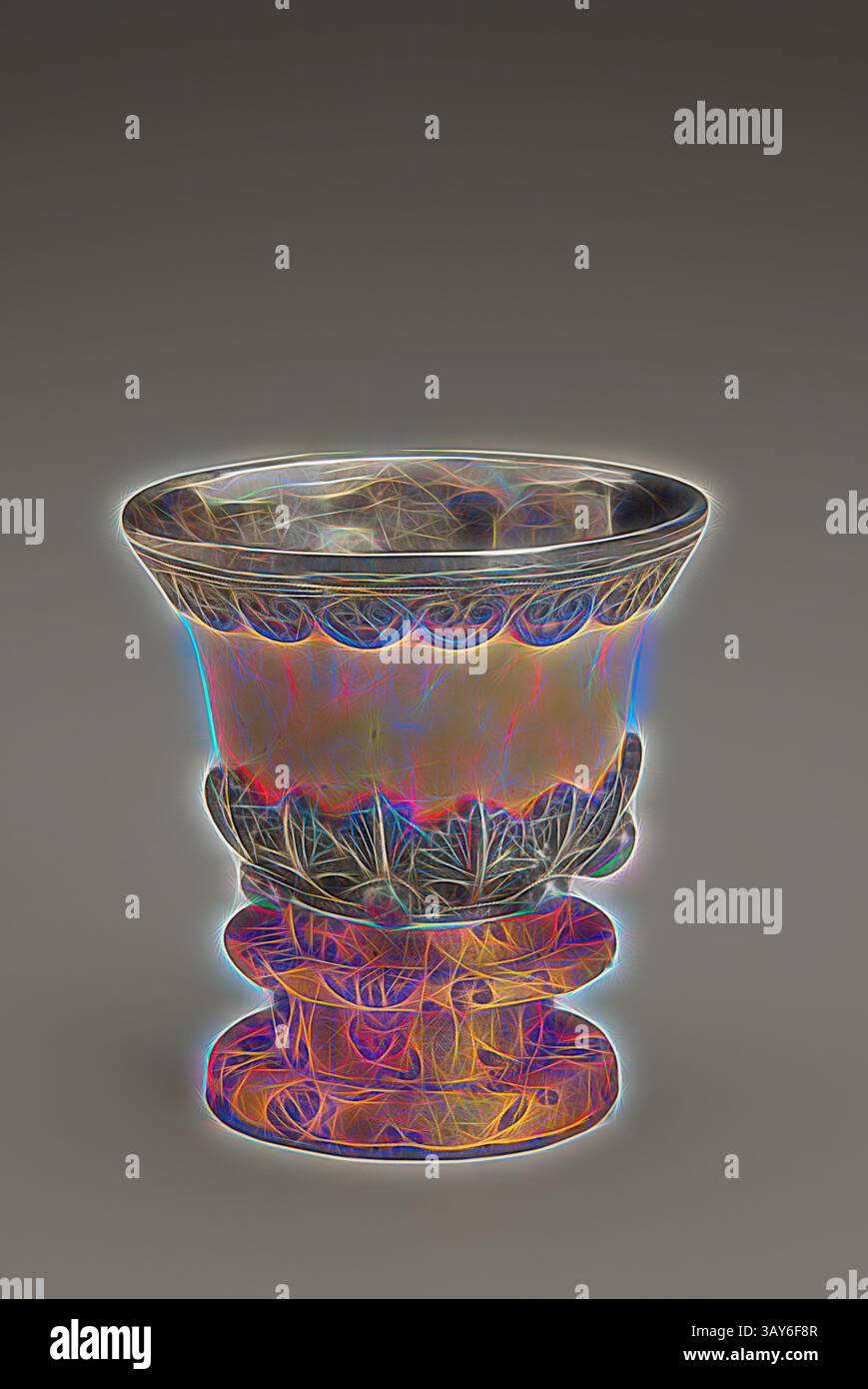 A beautifully intricate vase featuring an enchanting design that blends ...