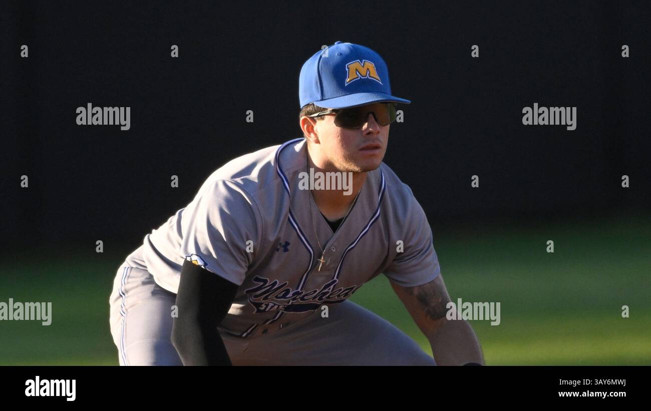 Morehead St. infielder Andy Cisneros (7) plays Austin Peay in an NCAA ...