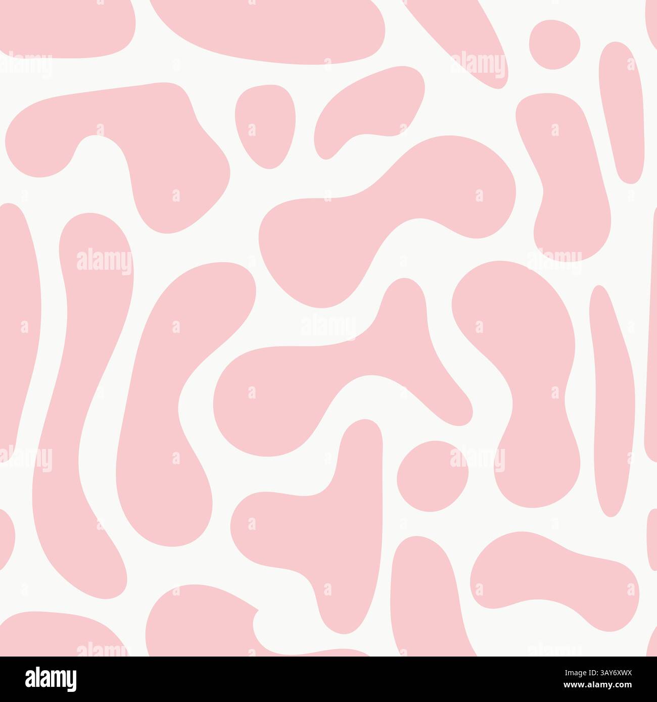 Bold pink and white seamless pattern with cow and dalmatian spots ...