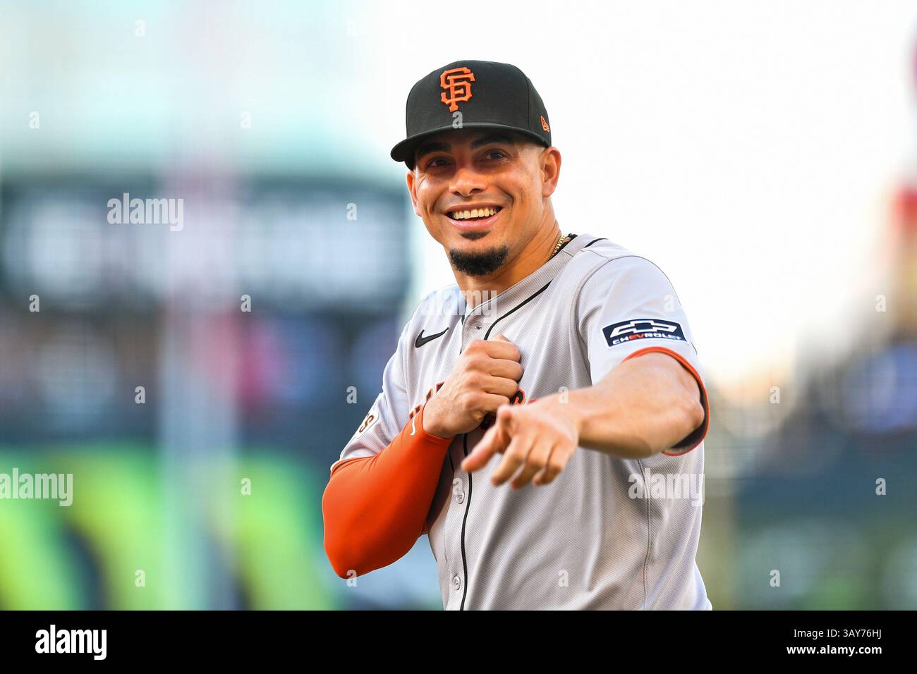ANAHEIM, CA - APRIL 19: San Francisco Giants shortstop Willy Adames (2 ...