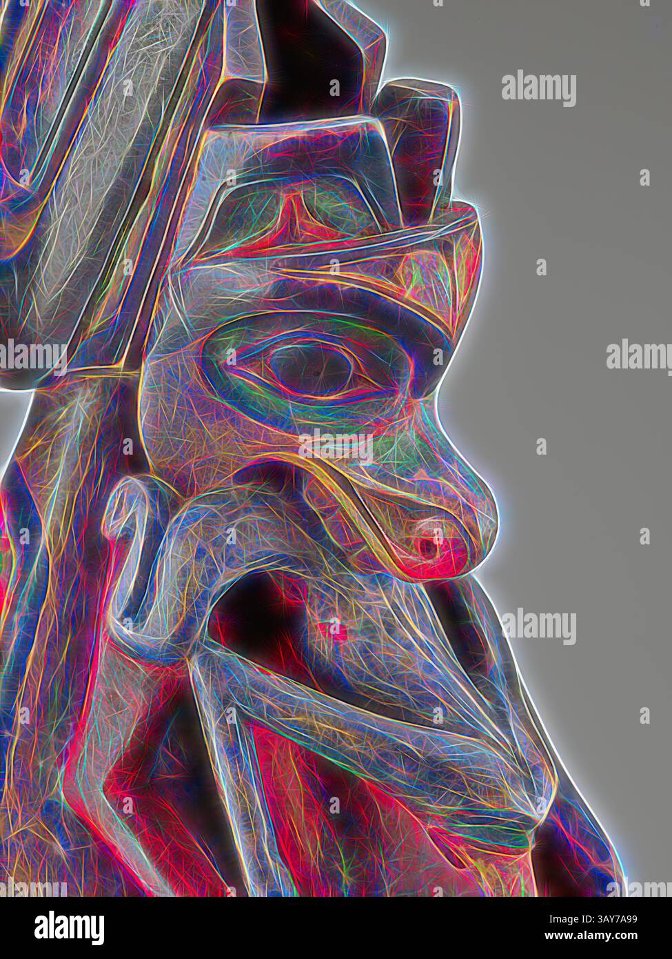 Stylized facial details draw hi-res stock photography and images - Alamy