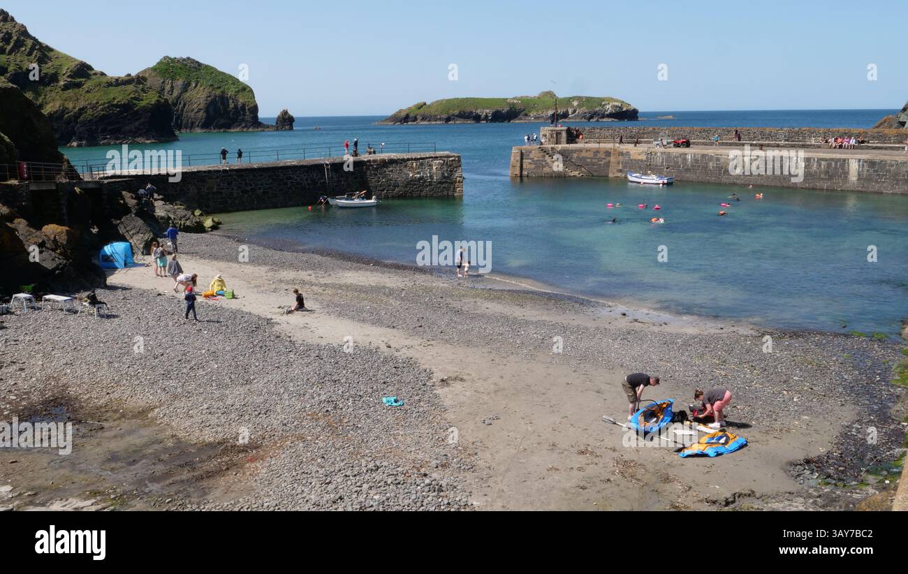 Mullion Cove is a tiny village in Cornwall, UK Stock Photo - Alamy