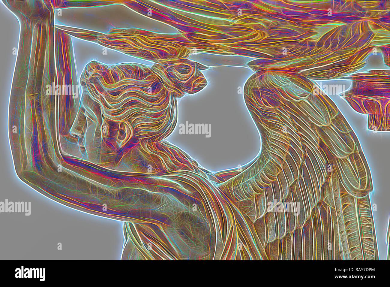 Winged angel supports hi-res stock photography and images - Alamy