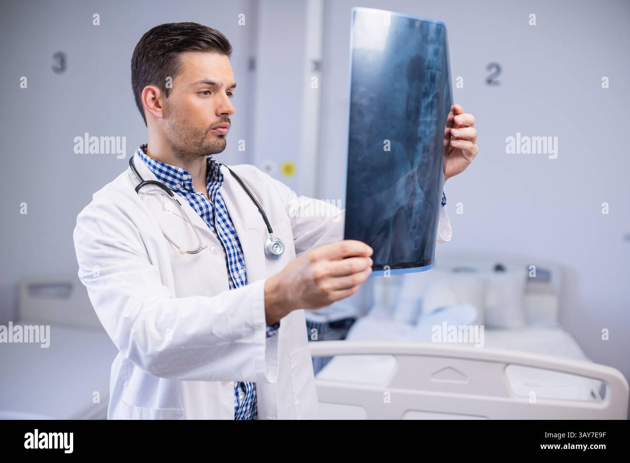 Doctor examining xray in ward hi-res stock photography and images - Alamy