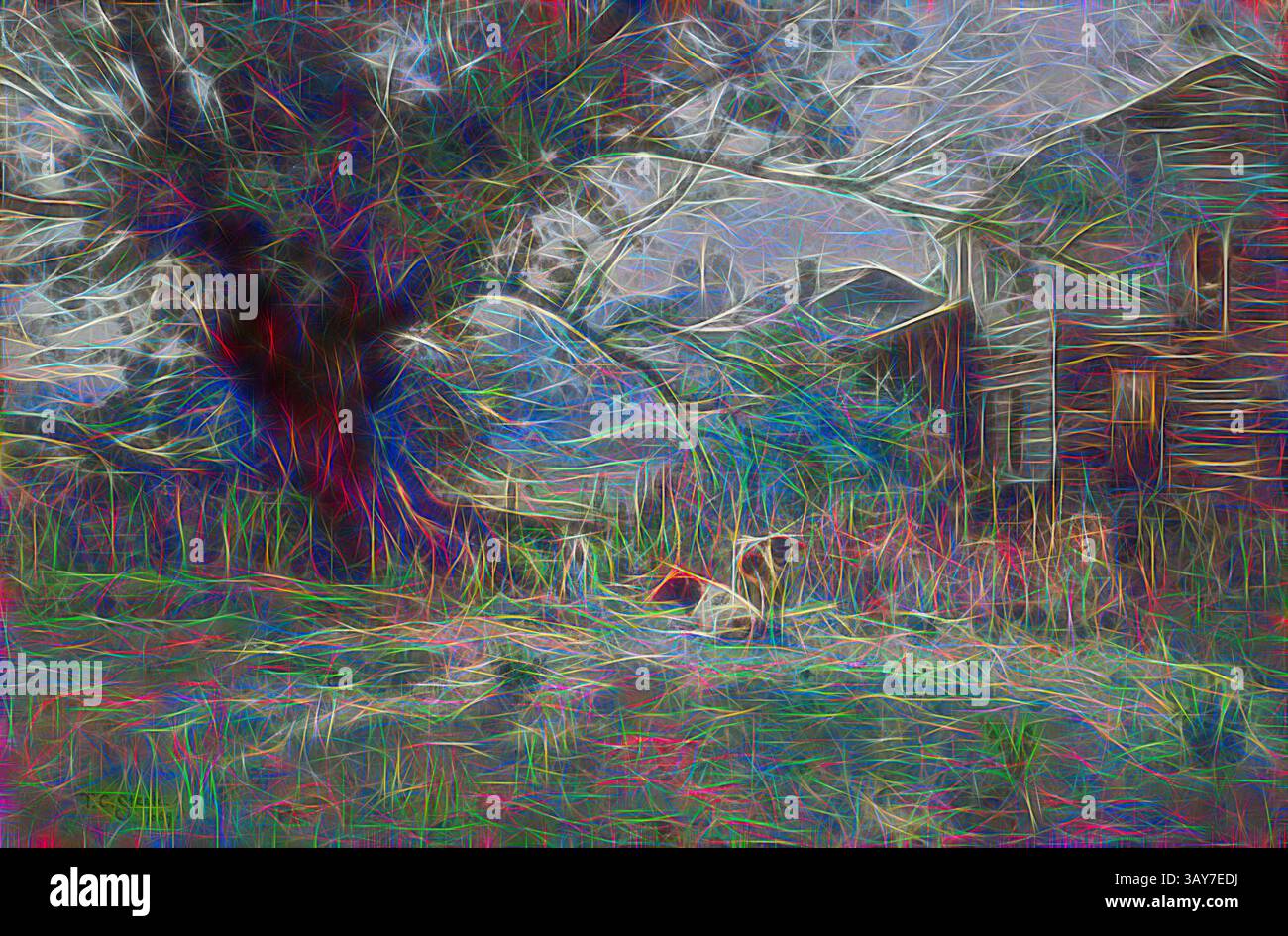 Inviting exploration of natures forgotten corners hi-res stock ...