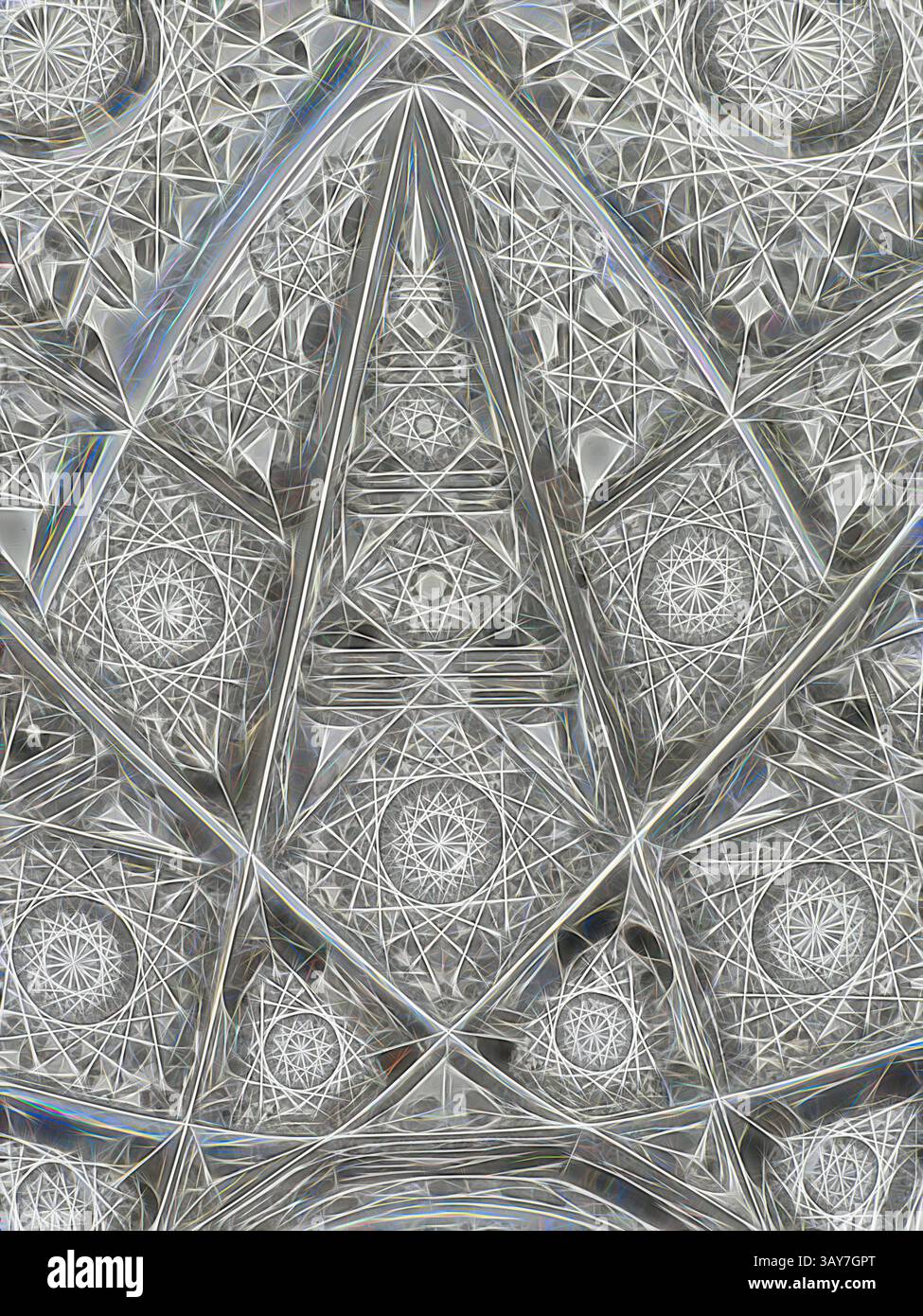 Hypnotic geometric animation symmetrical patterns hi-res stock ...