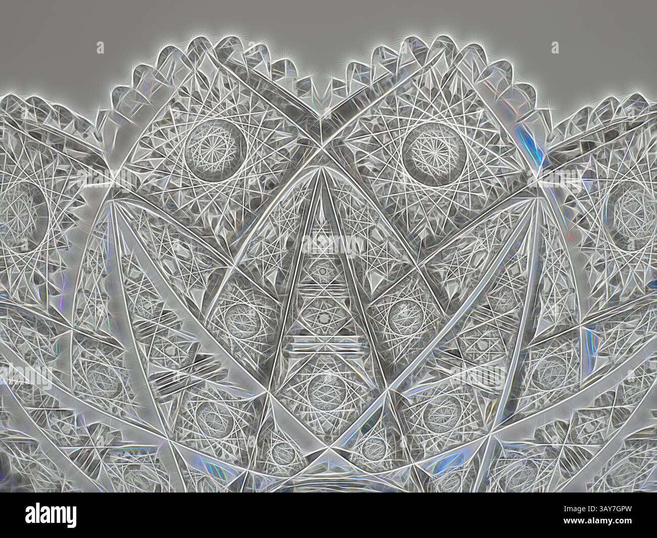 Intricate patterns and sharp reflections create a stunning display of ...