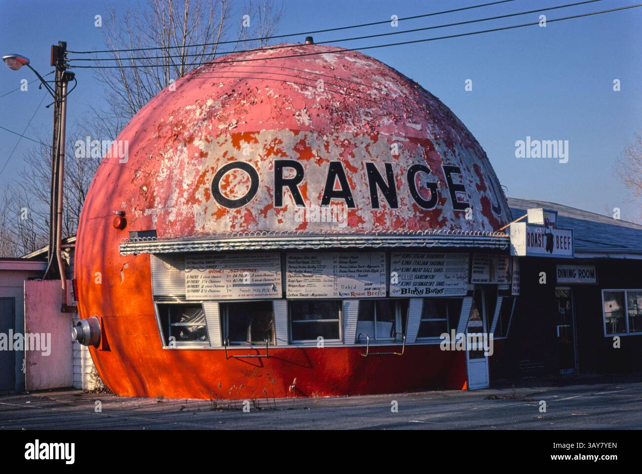 Orange Julep, Route 9, Plattsburgh, New York, 1978. Photo by John ...