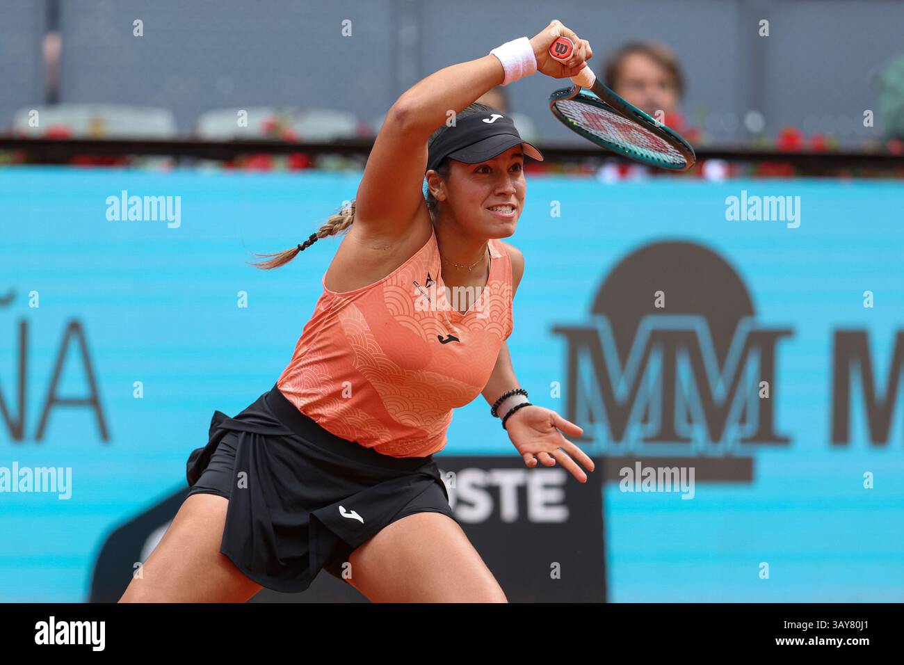 Jessica Bouzas Maneiro of Spain in action against Mayar Sherif of Egypt ...