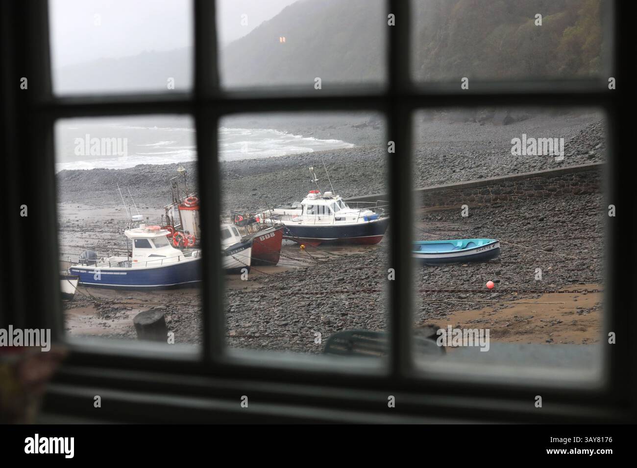 General views of beautiful Clovelly a village in the Torridge district ...