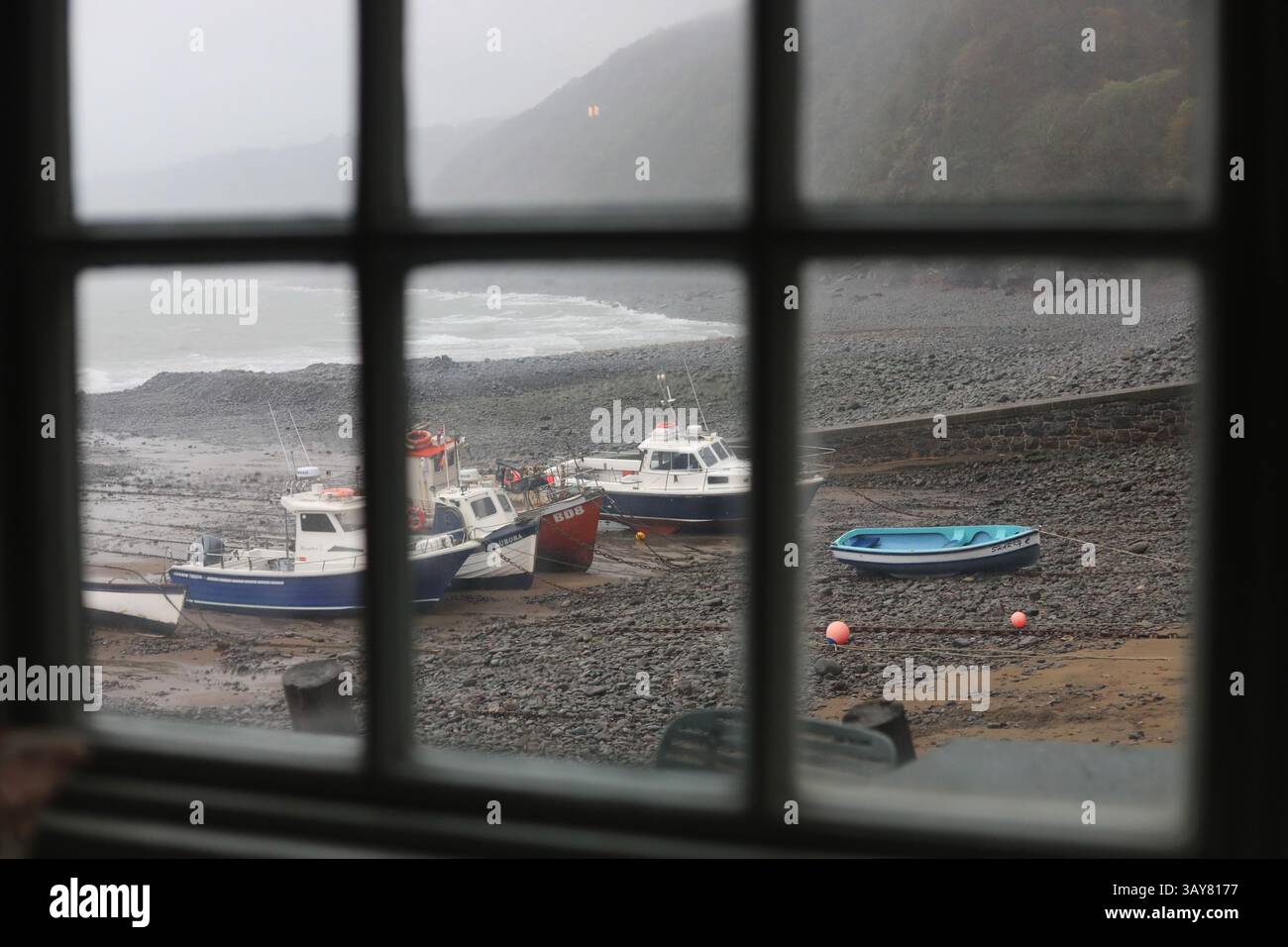 General views of beautiful Clovelly a village in the Torridge district ...