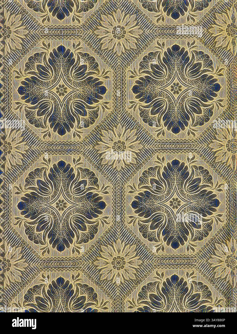 Alternating motifs in shades of navy hi-res stock photography and ...