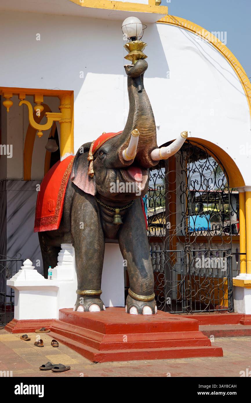 Shri Devi Bhagavati Temple in penem in goa Stock Photo - Alamy