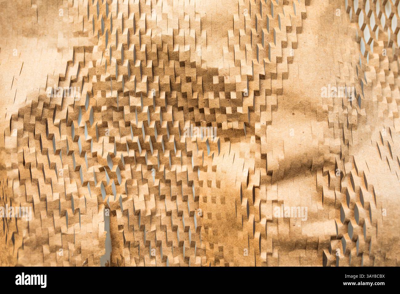 Brown eco friendly packing paper for glassware and dishes Stock Photo ...