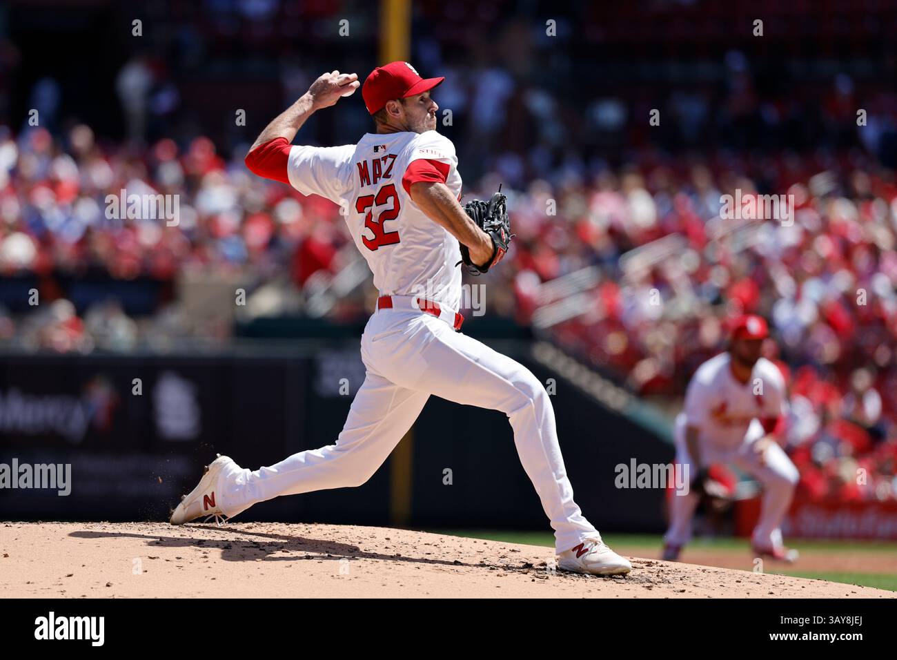 ST. LOUIS, MO - APRIL 16: St. Louis Cardinals pitcher Steven Matz (32 ...